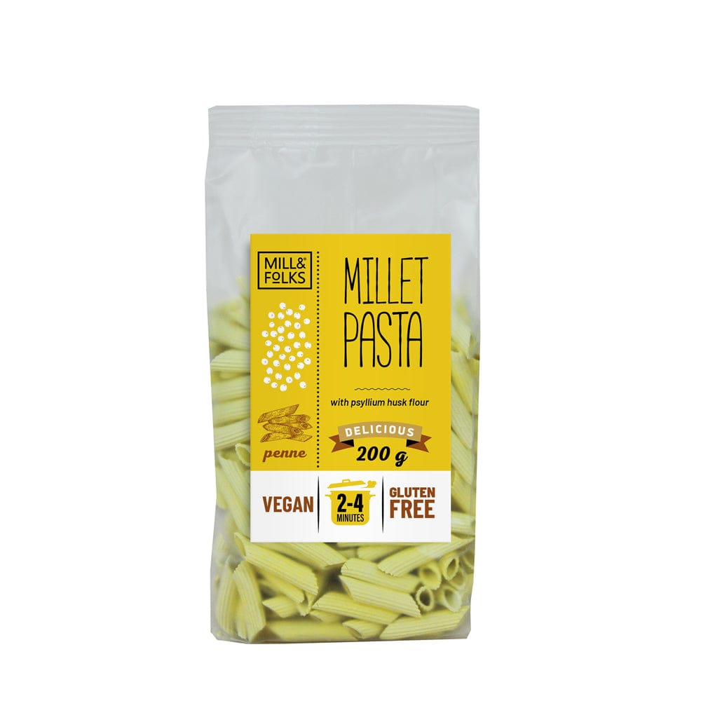 Mill & Folks Millet Pasta Penne 200g – Biorganic