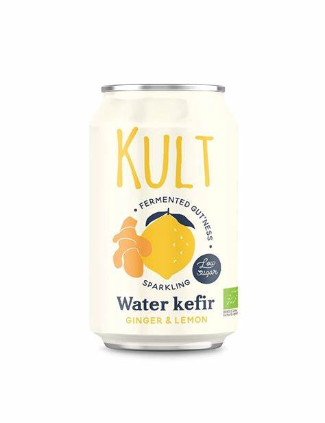 Kult Kefir Water Kefir Ginger Lemon - 330ml – Biorganic