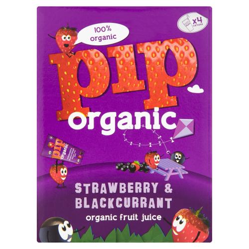 Pip Strawberry & Blackcurrant Juice 180ml – Biorganic