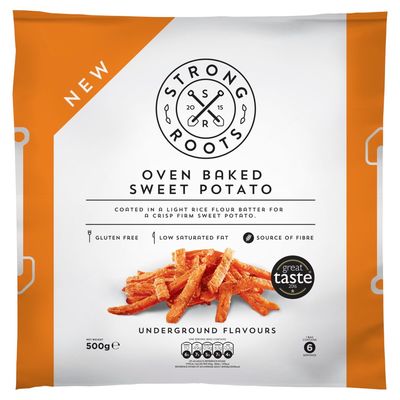 Strong Roots Oven Baked Sweet Potato Fries 500g – Biorganic