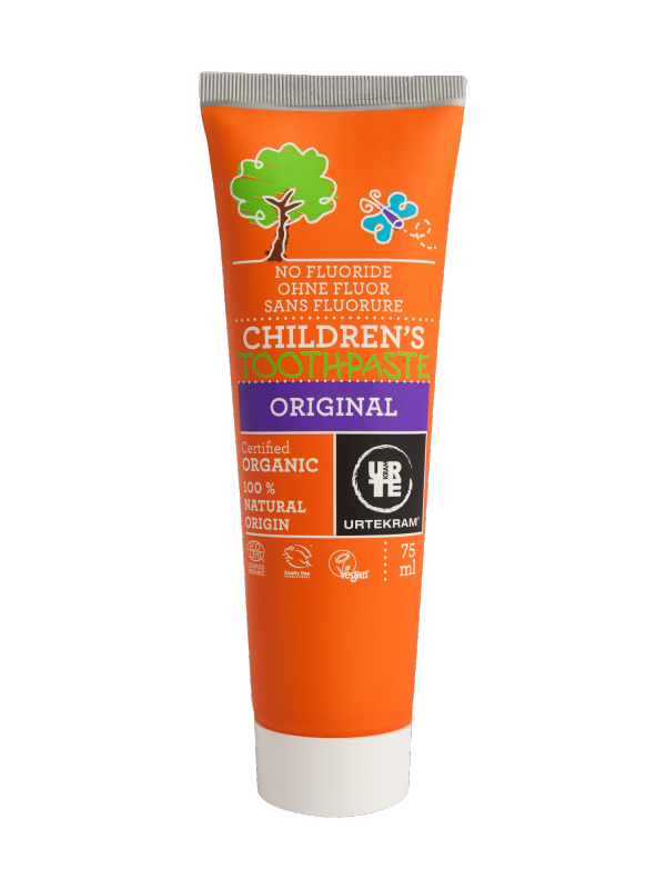 Urtekram Organic Children's Toothpaste Original 75ml, No Flouride ...